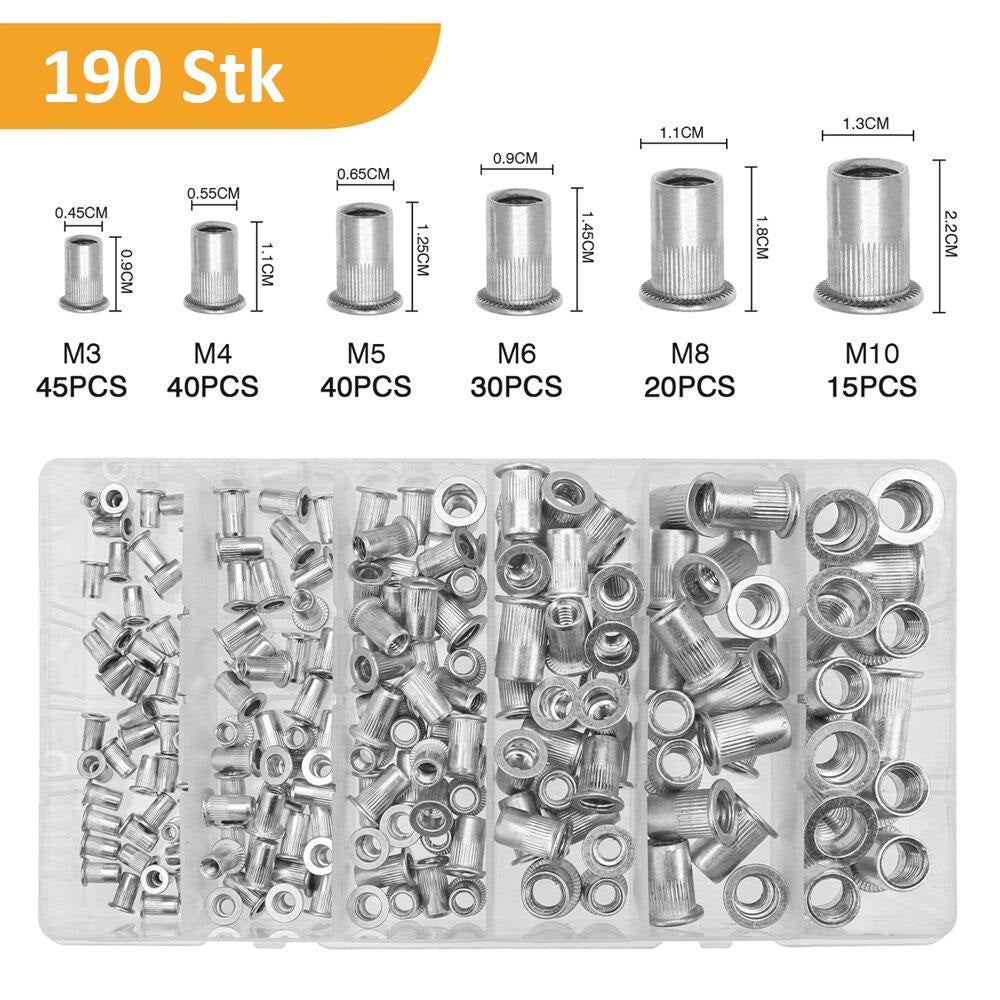 ELECTRAPICK™ - Robustes, mehrteiliges Nietmuttern-Set – Sators